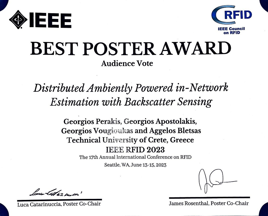 IEEE RFID 2023: Βραβείο Best Poster Award για Έρευνα της Σχολής ΗΜΜΥ ...