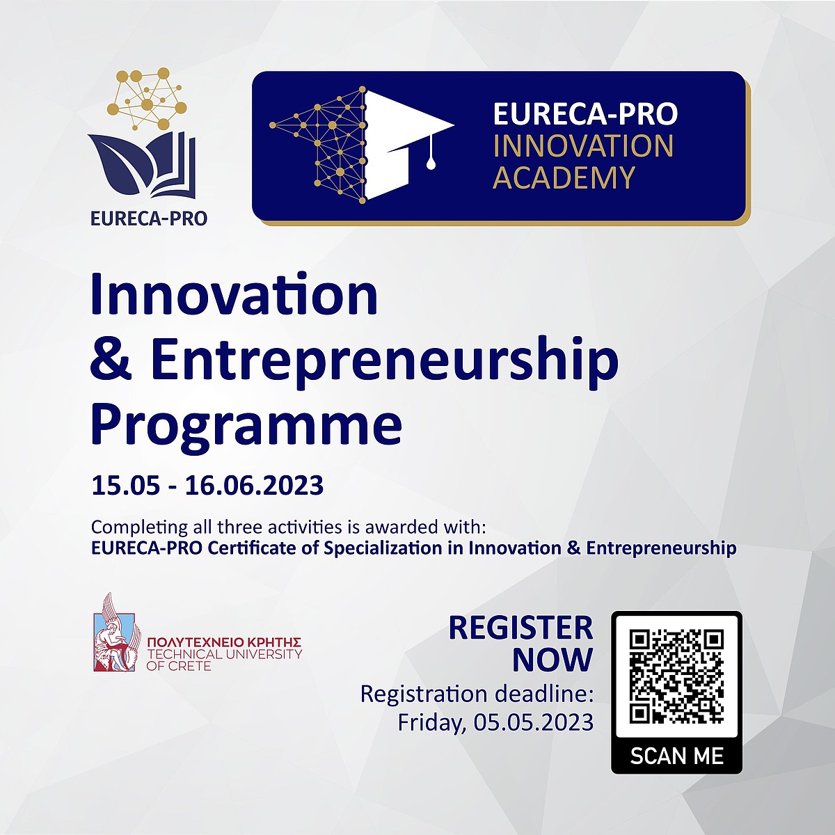 EURECA-PRO Innovation & Entrepreneurship Programme | 15.05–16.06.2023 ...
