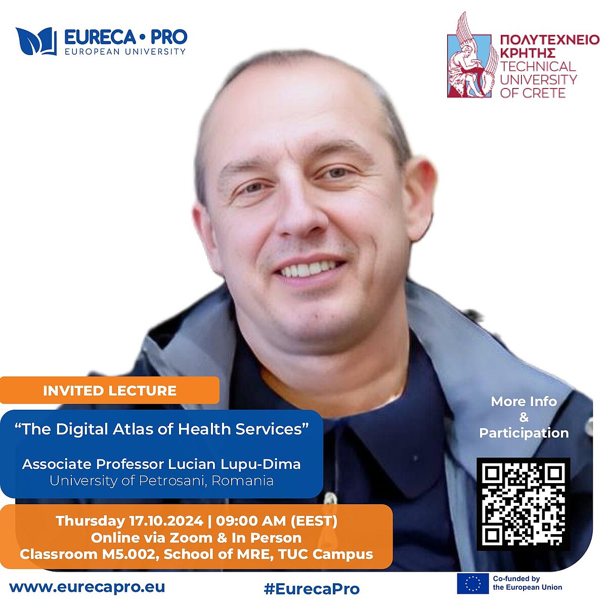 EURECA-PRO: Invited Lecture by Lucian Lupu-Dima (U of Petrosani) | 17.10.2024 - Technical ...