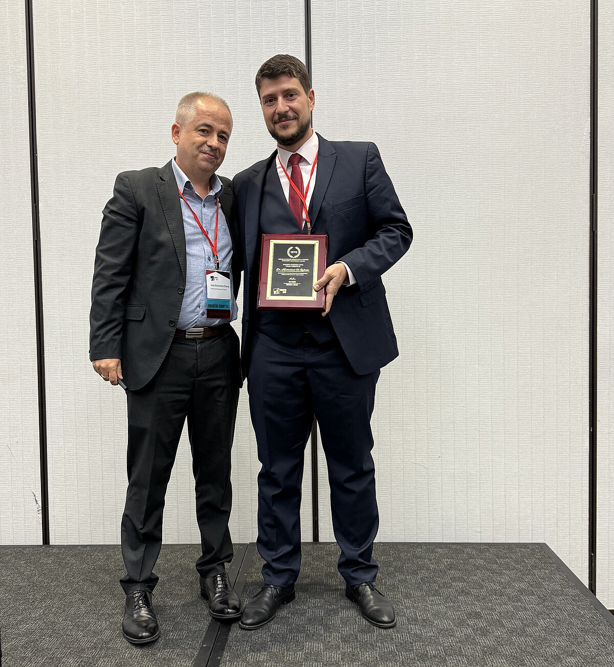 Presentation of prestigious award to Associate Professor Konstantinos ...