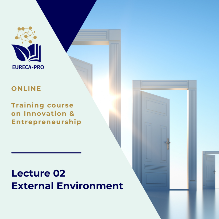 EURECA-PRO I&E Course | Lecture 02 | 23.03.2022, 14:00 EET | External ...