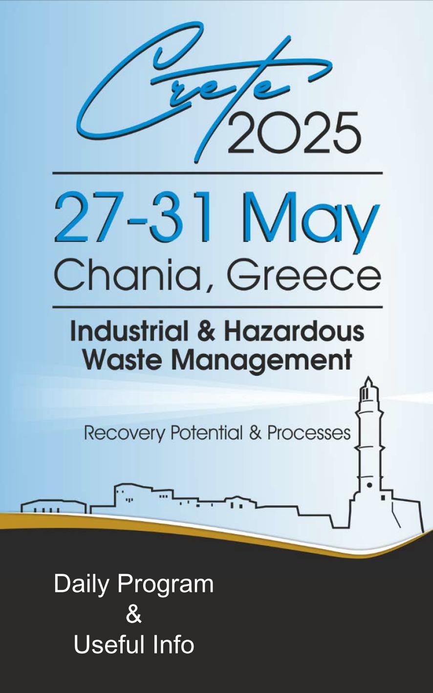 8th International Conference on Industrial and Hazardous Waste ...